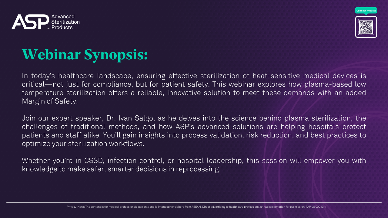 ASP Webinar | Power of Plasma with Dr. Ivan Salgo